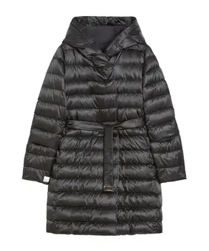 Max Mara Novef Quilted Coat - Black