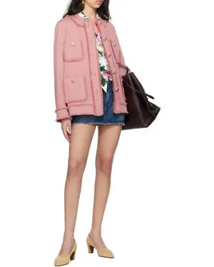 Dolce & Gabbana Dolce Gabbana Single-breasted Raschel Tweed Jacket
