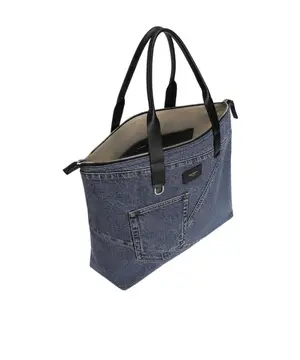 Dolce & Gabbana Medium Quilted Denim Shopping Bag