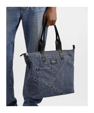 Dolce & Gabbana Medium Quilted Denim Shopping Bag