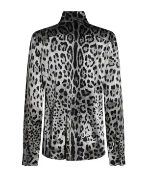 Dolce & Gabbana Dolce Gabbana Leopard Printed Shirt
