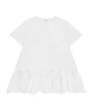 Dolce & Gabbana Embroidered-logo Cotton Dress