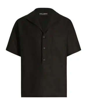 Dolce & Gabbana Dolce Gabbana Short-sleeved Polo Shirt - Black