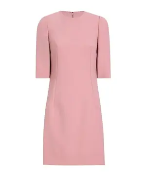 Dolce & Gabbana Dolce Gabbana Fitted Waist Short-sleeved Midi Dress