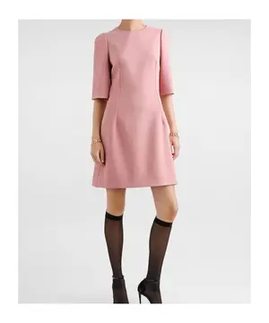 Dolce & Gabbana Dolce Gabbana Fitted Waist Short-sleeved Midi Dress