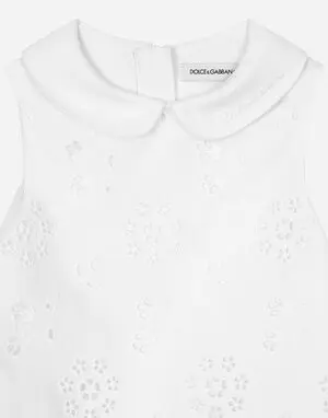 Dolce & Gabbana Broderie-anglaise Cotton Dress Set