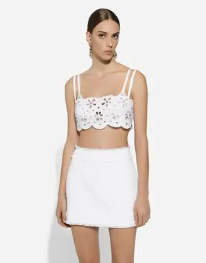 Dolce & Gabbana Dolce Gabbana Raschel Tweed Mini Skirt