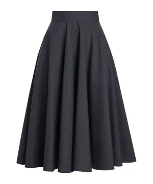 Dolce & Gabbana Pleated Midi Skirt - Grey