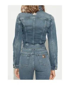 Dolce & Gabbana Dolce Gabbana Logo Plaque Denim Jacket