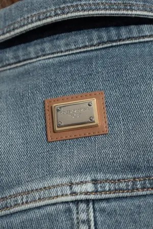 Dolce & Gabbana Dolce Gabbana Logo Plaque Denim Jacket