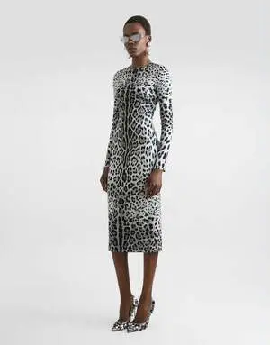 Dolce & Gabbana Dolce Gabbana Animal Printed Midi Dress