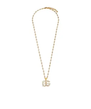 Dolce & Gabbana Dolce Gabbana Dg Embellished Necklace - Yellow
