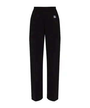 Dolce & Gabbana Dolce Gabbana Dg Logo Embroidered Sweatpants - Black