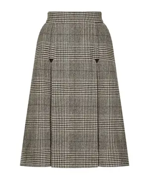 Dolce & Gabbana Tartan Check Skirt - Gray
