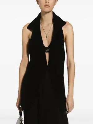 Dolce & Gabbana Fisherman's Rib-knit Wool Vest