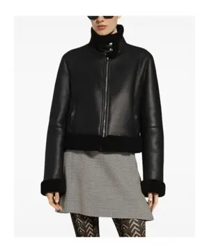 Dolce & Gabbana Dolce Gabbana High Neck Shearling Jacket