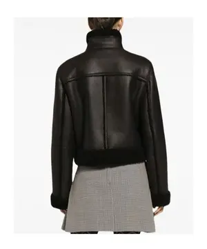 Dolce & Gabbana Dolce Gabbana High Neck Shearling Jacket