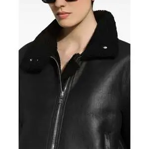 Dolce & Gabbana Dolce Gabbana High Neck Shearling Jacket