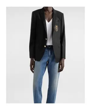 Dolce & Gabbana Dolce Gabbana Heraldic Patch Single-breasted Jacket