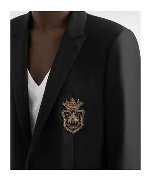 Dolce & Gabbana Dolce Gabbana Heraldic Patch Single-breasted Jacket