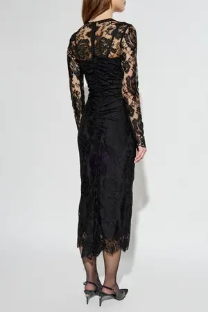 Dolce & Gabbana Dolce Gabbana Calf-length Floral Lace Dress