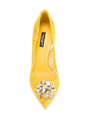 Dolce & Gabbana Dolce Gabbana Taormina Lace Embellished Pumps