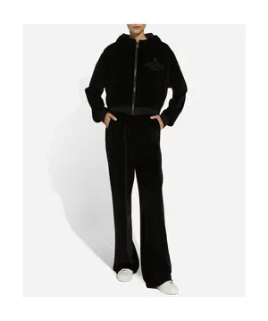 Dolce & Gabbana Dolce Gabbana Dg Logo Embroidered Chenille Jogging Pants