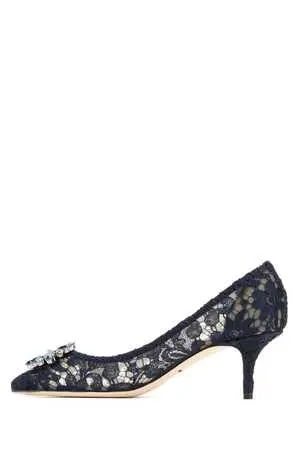 Dolce & Gabbana Dolce Gabbana Taormina Lace Embellished Pumps