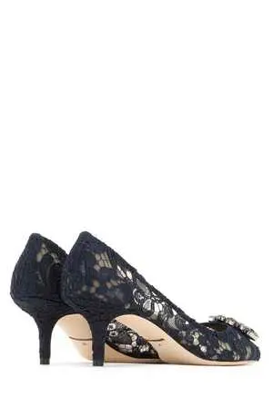 Dolce & Gabbana Dolce Gabbana Taormina Lace Embellished Pumps