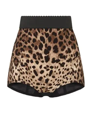 Dolce & Gabbana Leopard Print Shaping-briefs - Black