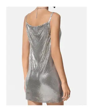 Versace Medusa Metal Mesh Mini Dress