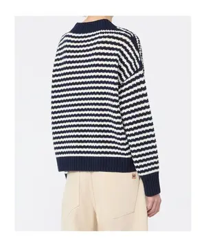 Max Mara V-neck Long-sleeved Knit Top