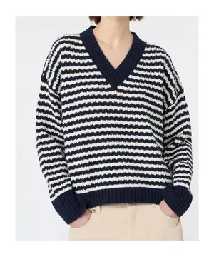 Max Mara V-neck Long-sleeved Knit Top