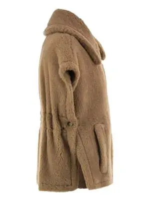 Max Mara New Abavo Belted Teddy Cape