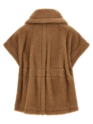 Max Mara New Abavo Belted Teddy Cape