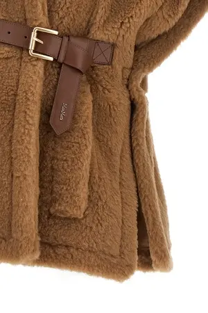 Max Mara New Abavo Belted Teddy Cape