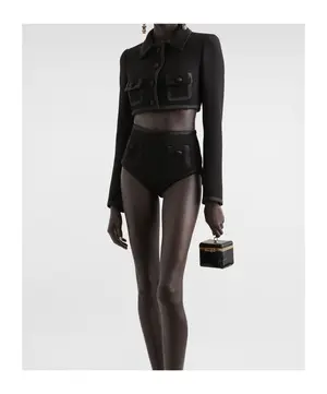 Dolce & Gabbana Button-up Cropped Jacket