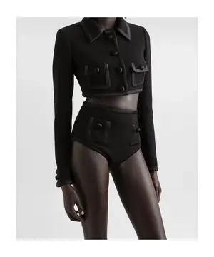 Dolce & Gabbana Button-up Cropped Jacket