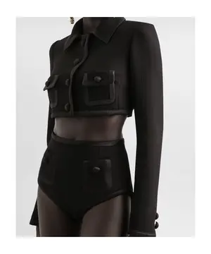Dolce & Gabbana Button-up Cropped Jacket