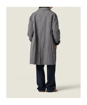 Miu Miu Single-breasted Gingham Check Trench Coat