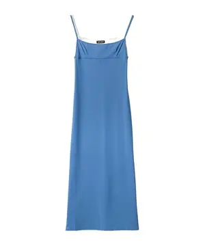Miu Miu Stretch Jersey Midi-dress - Blue