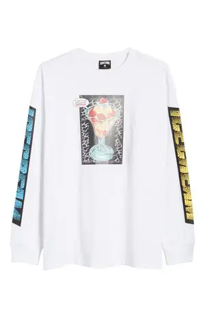 ICECREAM Strawberry Long Sleeve Graphic Tee