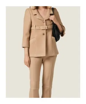 Miu Miu Single-breasted Double Wool Coat