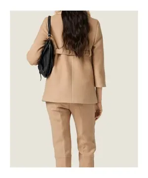 Miu Miu Single-breasted Double Wool Coat