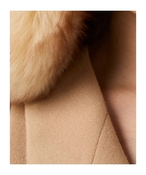 Miu Miu Single-breasted Double Wool Coat