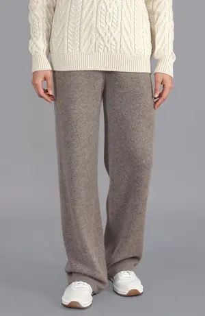 PAUL JAMES Lucia Lambswool Knitted Trousers - Vole