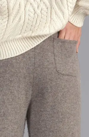 PAUL JAMES Lucia Lambswool Knitted Trousers - Vole