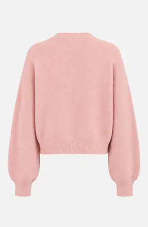 YUMI Sequinned Bow Neckline Jumper