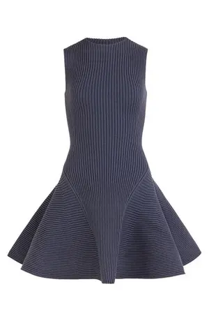 Alaïa Engineered Rib Skater Dress