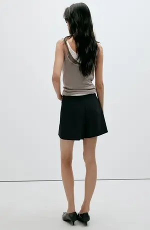 Mango Pleated Miniskirt